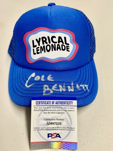 COLE BENNETT SIGNED LYRICAL LEMONADE HAT JUICE WRLD AUTOGRAPH - PSA/DNA ...