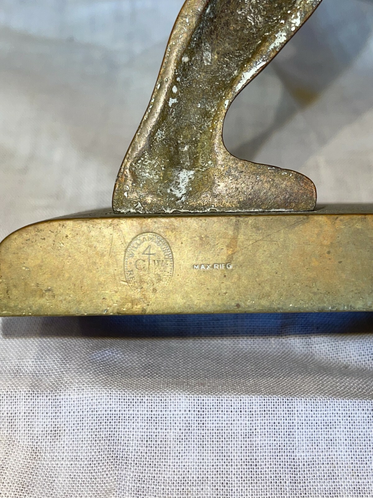 Colonial Williamsburg Hessian Soldier Brass Door Stop Max Rieg GEDDY ...