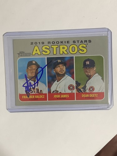 Framber Valdez Autographed 2019 Topps Heritage Houston Astros Rookie ...