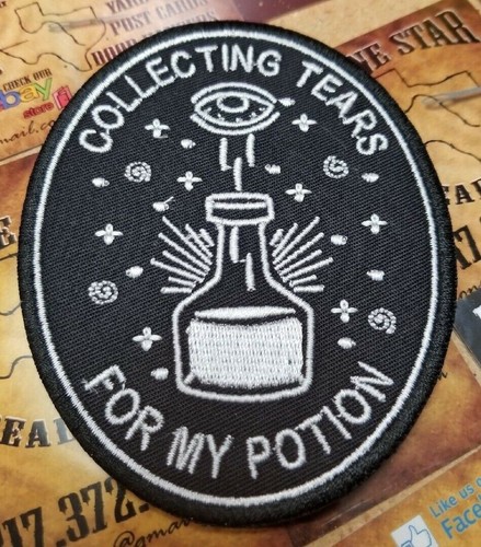 EMBROIDERED COLLECTING TEARSFOR MY POTION PATCH (Please Read Ad)) | eBay