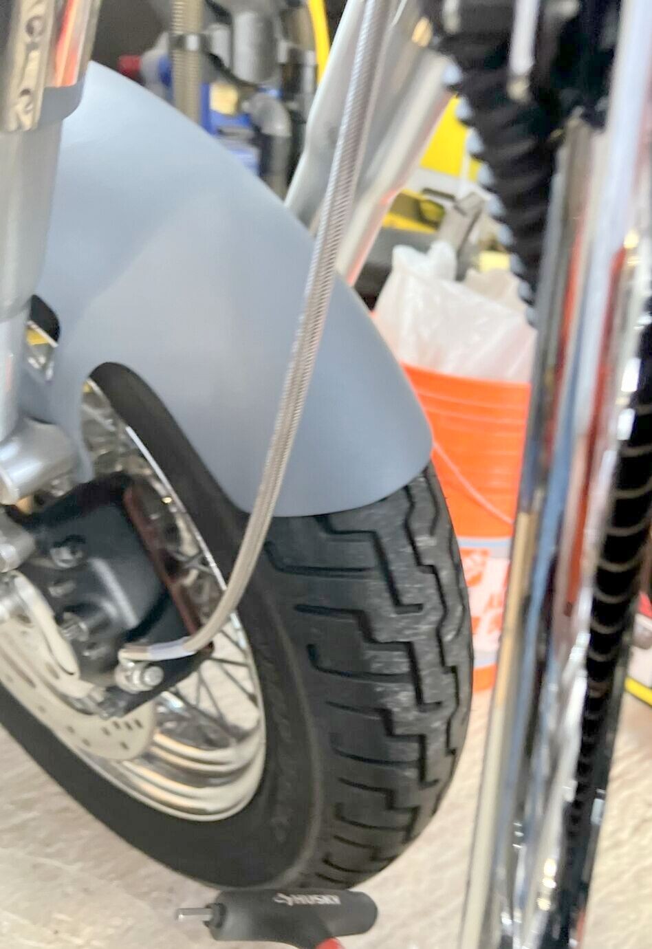 CUSTOM CHOPPED SHORT BOBBER FRONT FENDER FOR HARLEY HERITAGE SOFTAIL 16 ...