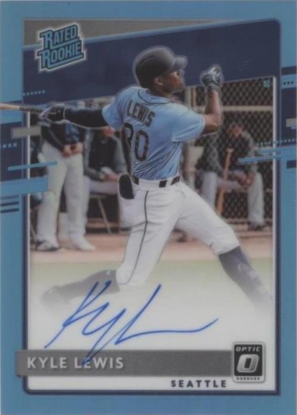 2020 Panini Donruss Optic - Rated Rookie Signatures Carolina Blue Prizm ...