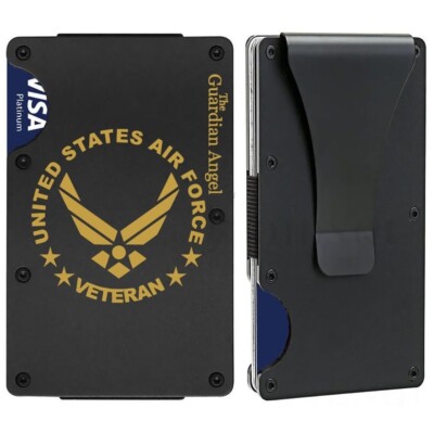 RFID BLOCKING MINIMALIST AIR FORCE VET WALLET PROTECT YOUR VETERAN GIFT ...