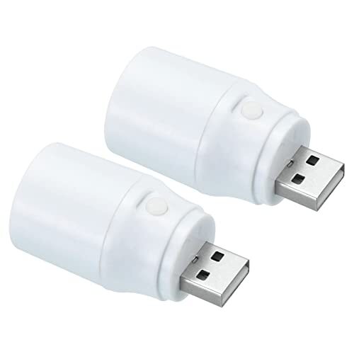 Mini Pocket USB Flashlight, 2 Pack USB Torch Rechargeable Portable ...