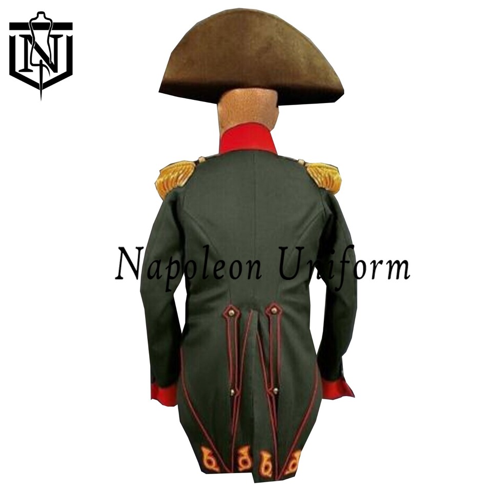 Napoleon Uniform Tailcoat Military Men Green French Uniform Quick ...