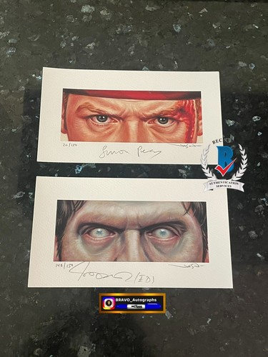 SIMON PEGG Signed NICK FROST SIGNED SHAUN OF THE DEAD Jason Edmiston ...