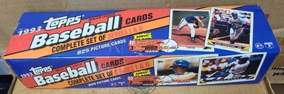 1993 Topps Baseball Trading Cards Complete Factory Sealed Set Jeter RC ...