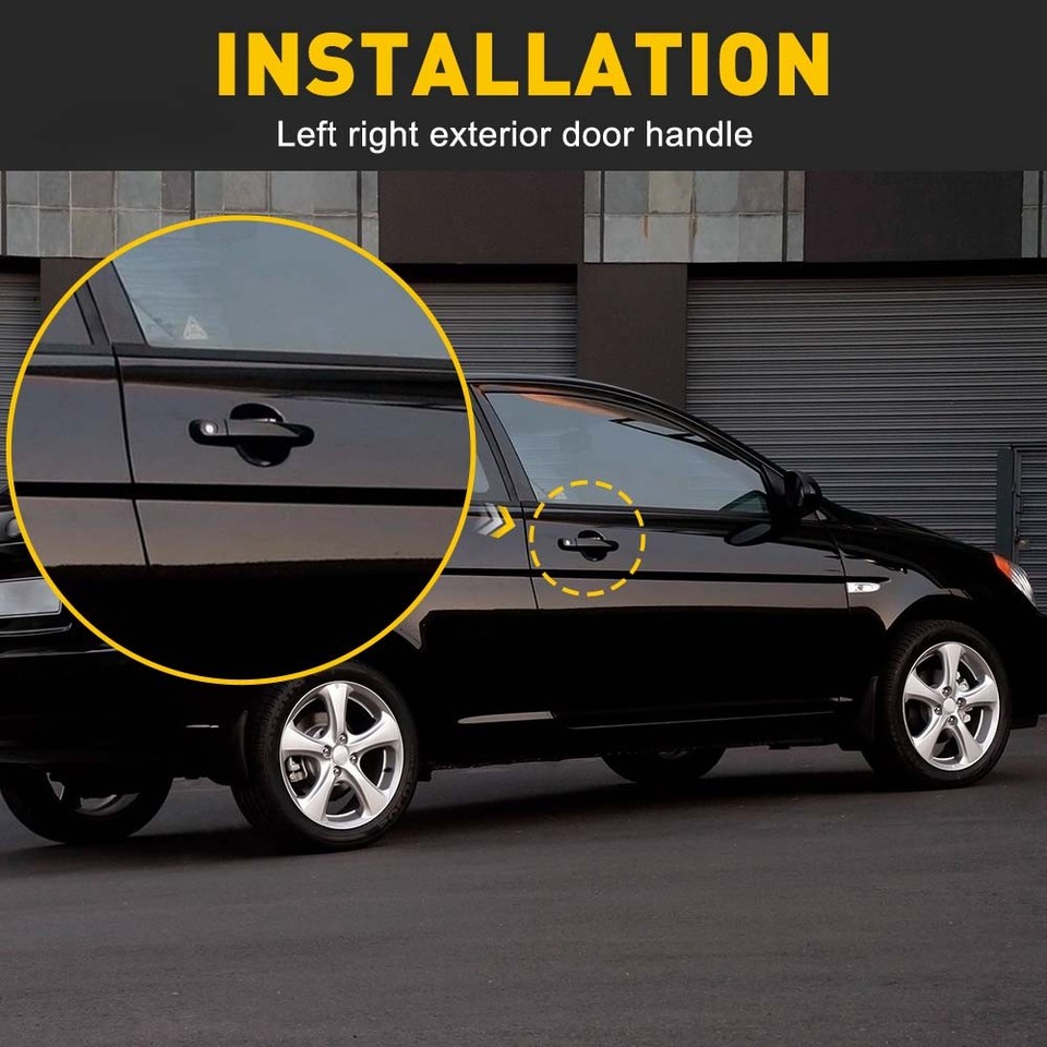 2X Front LH&RH Side Exterior Door Panel Handle Set For 2006-2011 ...