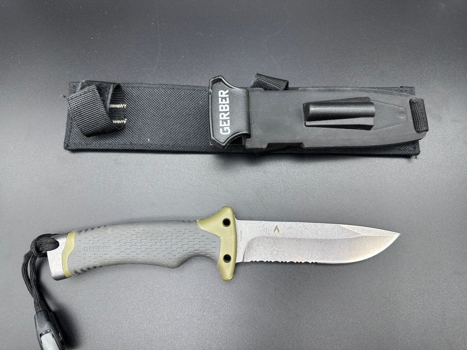 Gerber ultimate Survival Knife bowie hunter camp field w/case | eBay