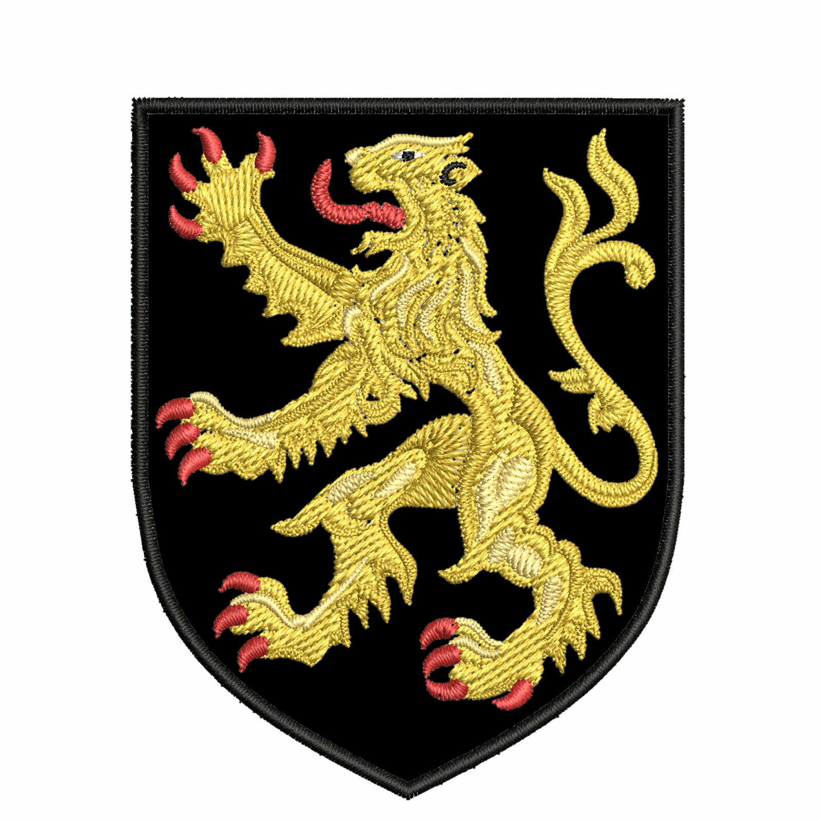 Duchy of Brabant Medieval Coat of Arms Lion Patch Embroidered Iron-on ...