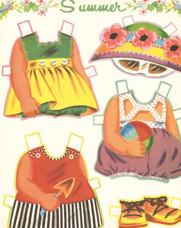 VINTAGE 1950S BIG BETTY LARGE PAPER DOLL ORIG SIZE UNCUT REPOR READ ALL ...