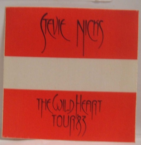FLEETWOOD MAC / STEVIE NICKS - ORIGINAL TOUR CLOTH BACKSTAGE PASS | eBay