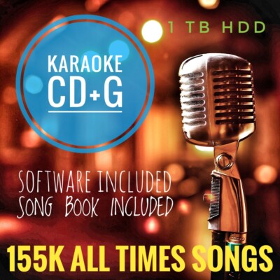 Incredible KARAOKE USB Hard Drive Large Collection 155k all times songs ...
