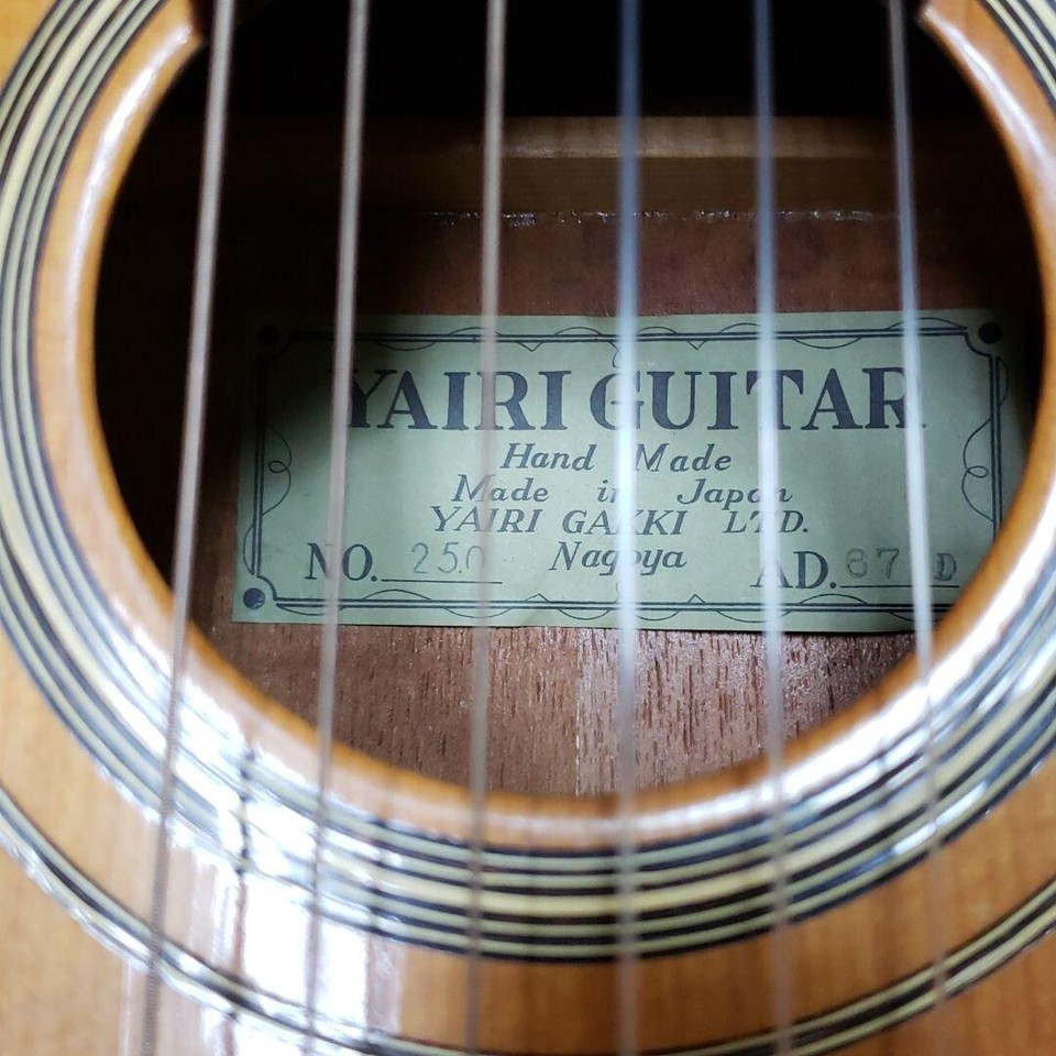 Rare 1967 YAIRI Acoustic Guitar Japan Vintage Nagoya-Era S.Yairi ...