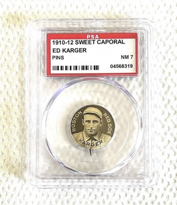 1910-12 SWEET CAPORAL PIN PSA 7 ED KARGER BOSTON RED SOX...LOW POP | eBay