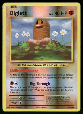 Diglett Reverse Holo 55/108 XY - Evolutions Pokemon | eBay