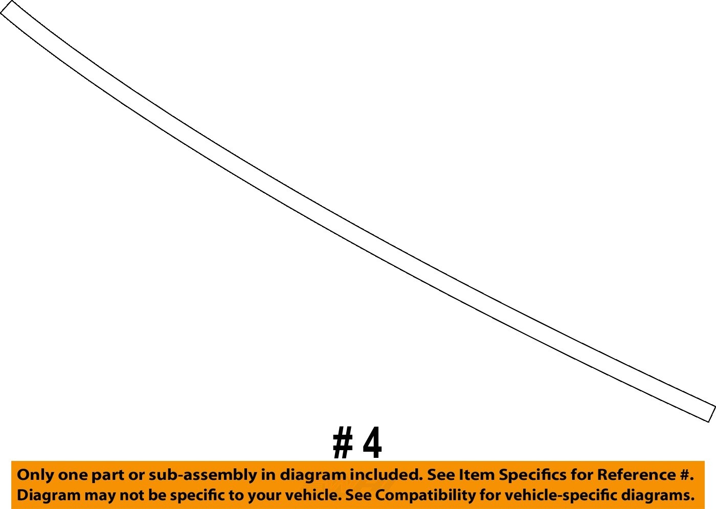 BMW 51317206137 Genuine OEM Factory Original Upper Molding for sale ...