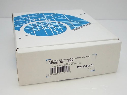 Plantronics H91N Encore NC Monaural Noise Canceling Gray Corded QD ...