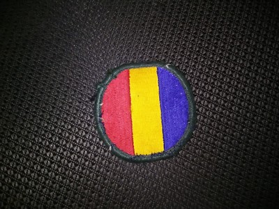US Army WWII WW2 MILITARY PATCH ROUND RED-YELLOW-BLUE ESTATE FIND | eBay