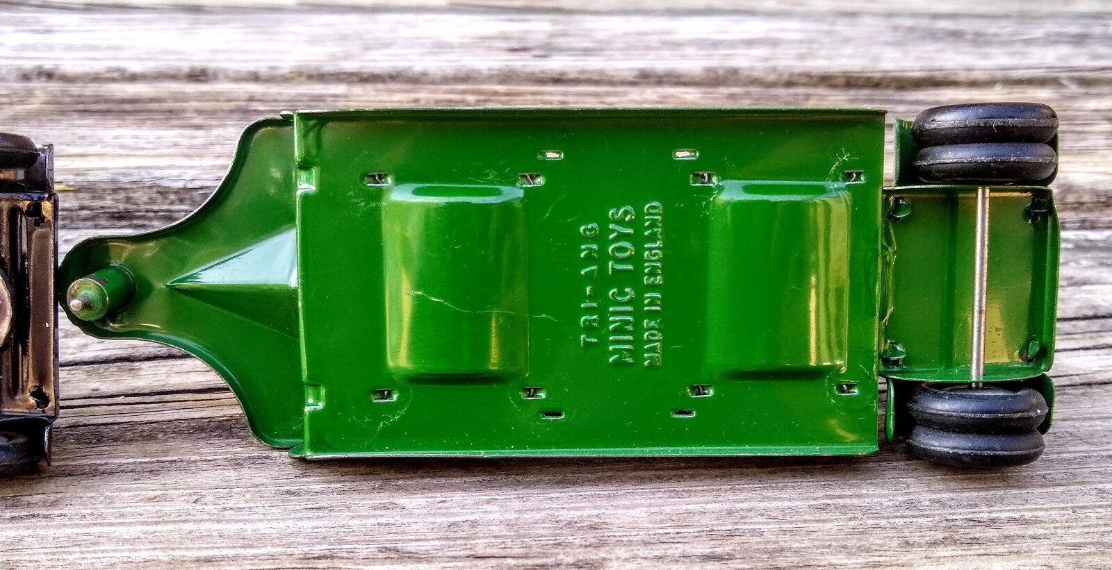 Antique Tri-Ang Minic Tractor Trailer Truck Tin Toy B.I. Callenders ...