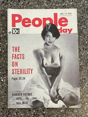 People Today News Tabloid Magazine January 14 1953 Roberta Haynes Pinup Vintage | eBay