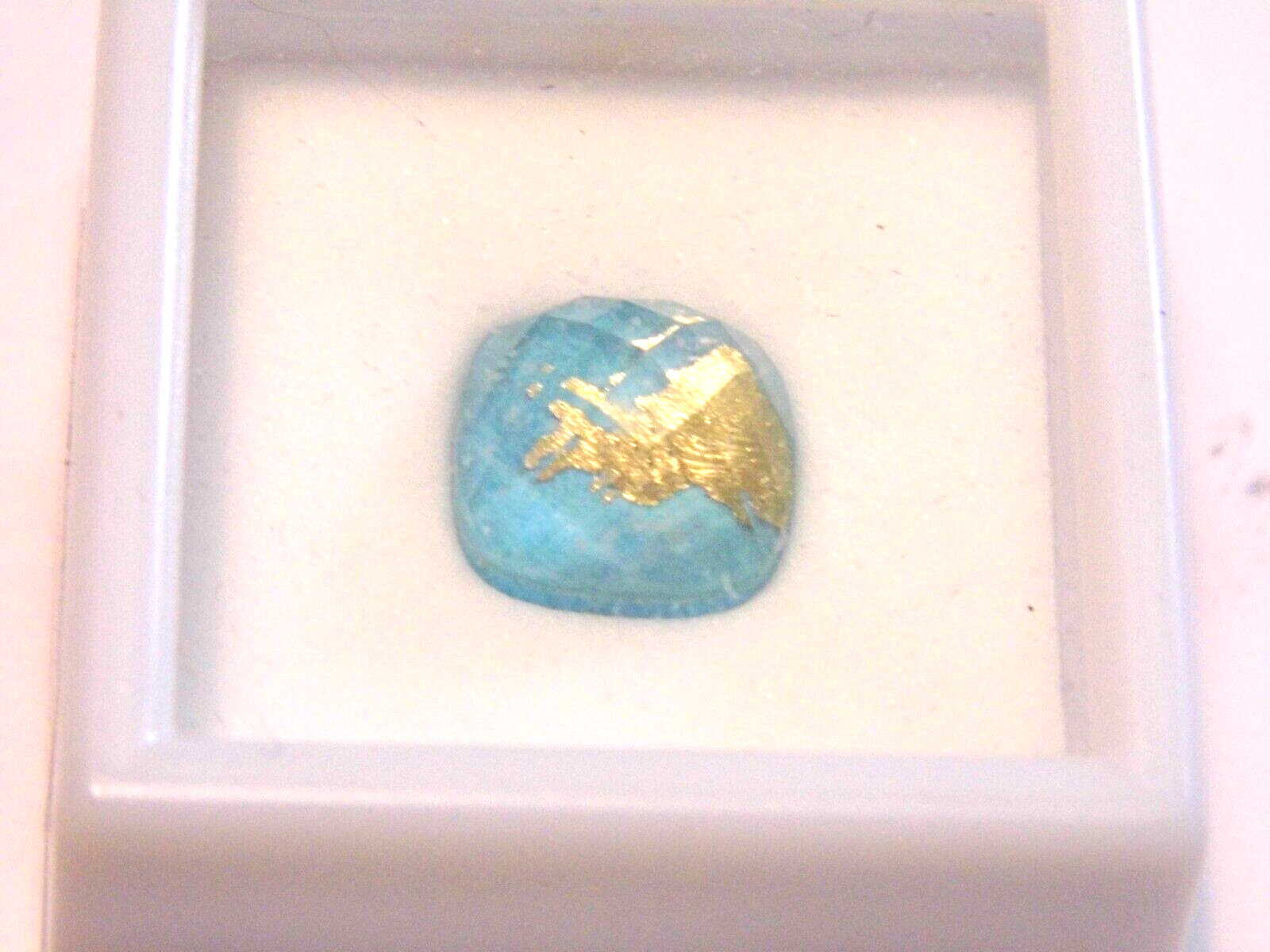 Stabilized Turquoise Triplet Cushion 12x12x7mm 7.56cts. Natural ...