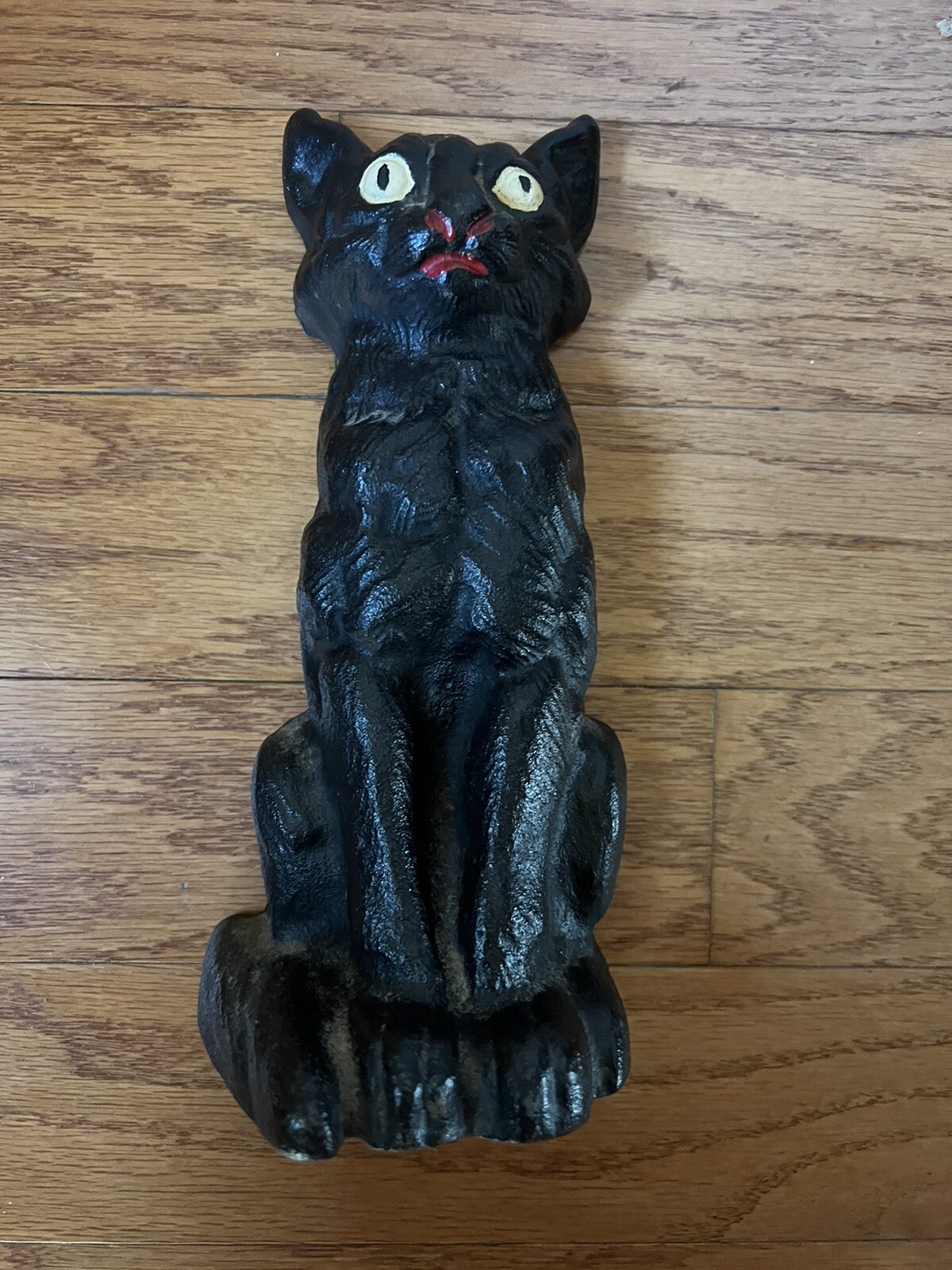 Antique 1920s NATIONAL FOUNDRY Cast Iron Black Cat Doorstop 9" RARE | eBay