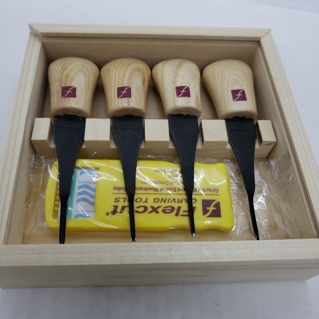 Flexcut FR804 4 Pc. Micro Palm Carving Set for sale online | eBay
