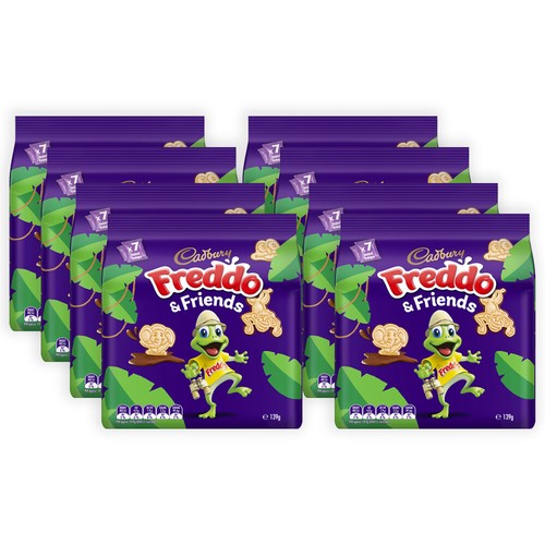 8pc Cadbury Freddo & Friends Chocolate Dipped Biscuits Bagged Treat ...
