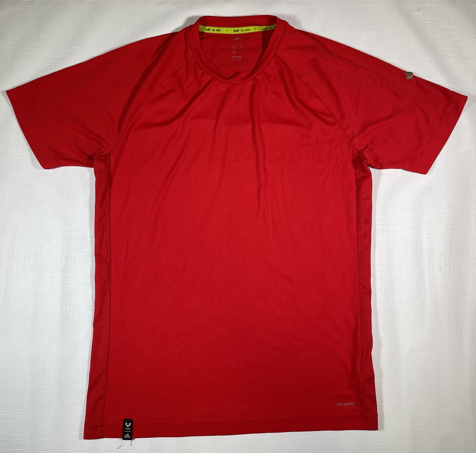Adidas Climacool Lionel Messi Soccer T Shirt Red Men’… - Gem
