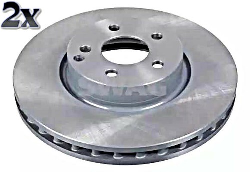 SWAG x2 pcs Brake Disc Front For MERCEDES E-Class Slc Slk A207 C204 ...