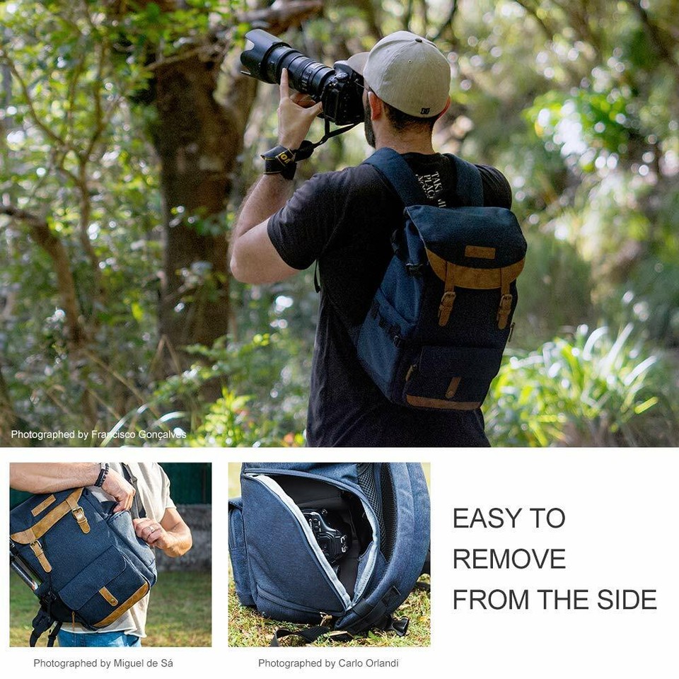 K&F Concept Camera Backpack Waterproof Photography Travel Bag for DSLR ...