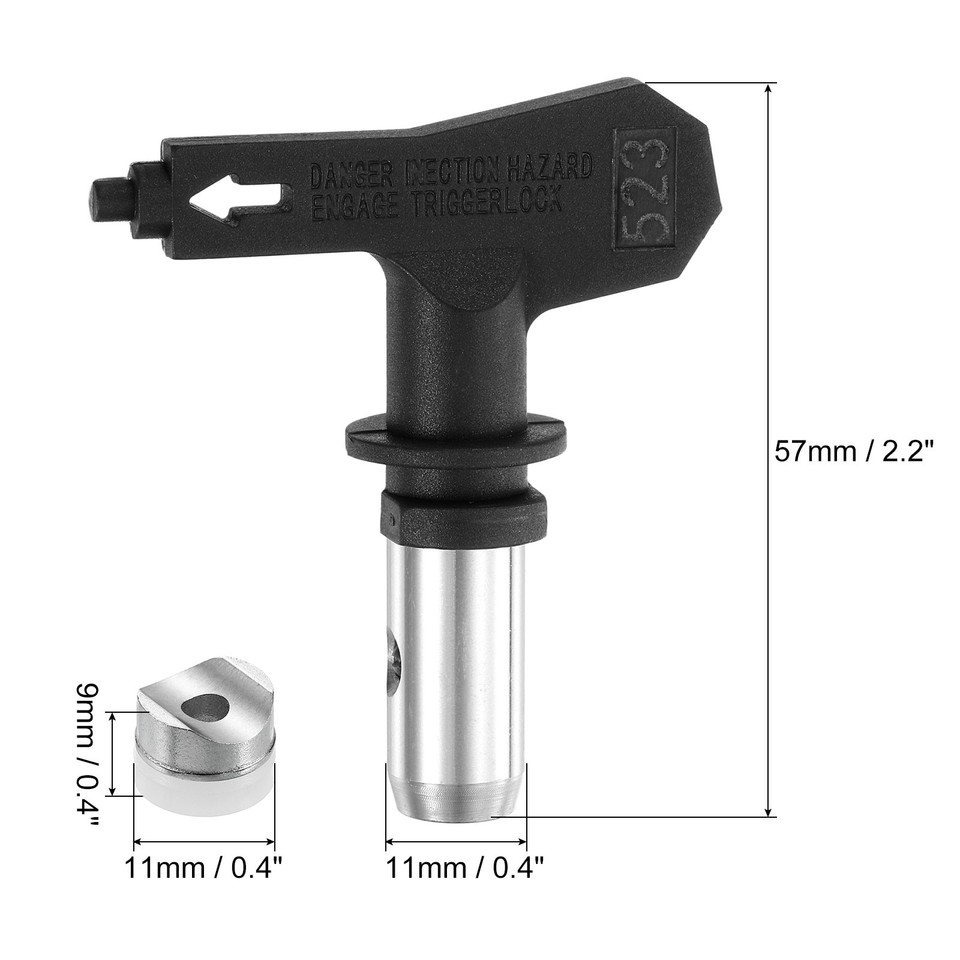 2pcs Reversible Spray Tips for Airless Sprayer 523 Paint Spray Nozzle ...
