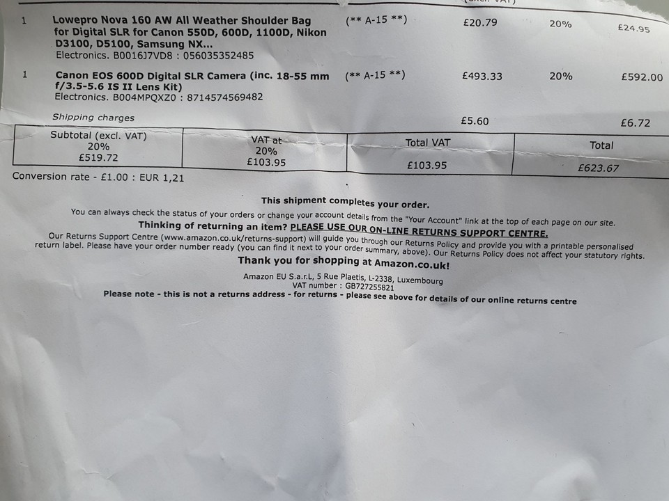 Cannon EOS 600D Digital SLR Camera Bundle | eBay UK