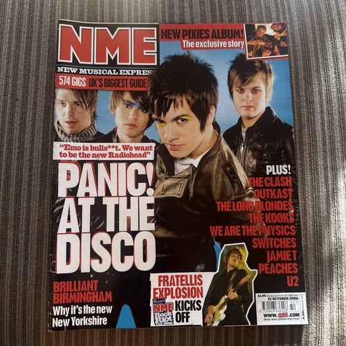 Panic! At The Disco NME UK Magazine Oct. 21, 2006 My Chemical Romance ...