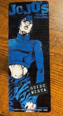JoJo's Bizarre Adventure Part 5 Mista Clear Bookmark Official | eBay UK