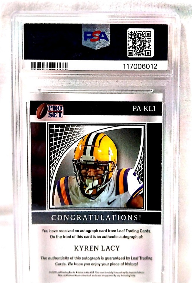Pro Set Metal Autograph Green Pulsar Kyren Lacy #/3 Graded 6 PSA | eBay