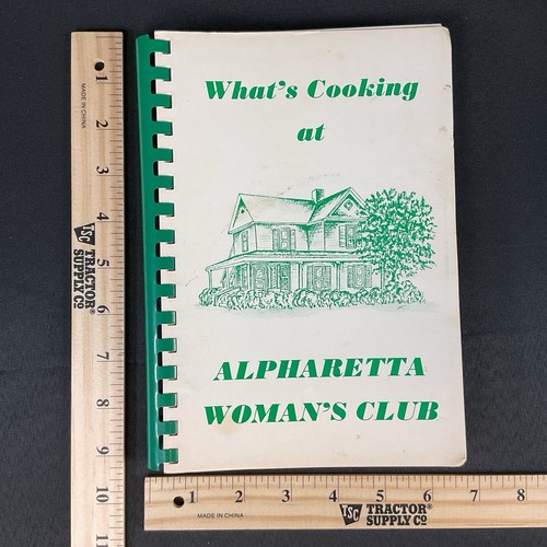 1990 Spiral Cookbook By Alpharetta (GA) Woman’s Club A Book Of Favorite ...