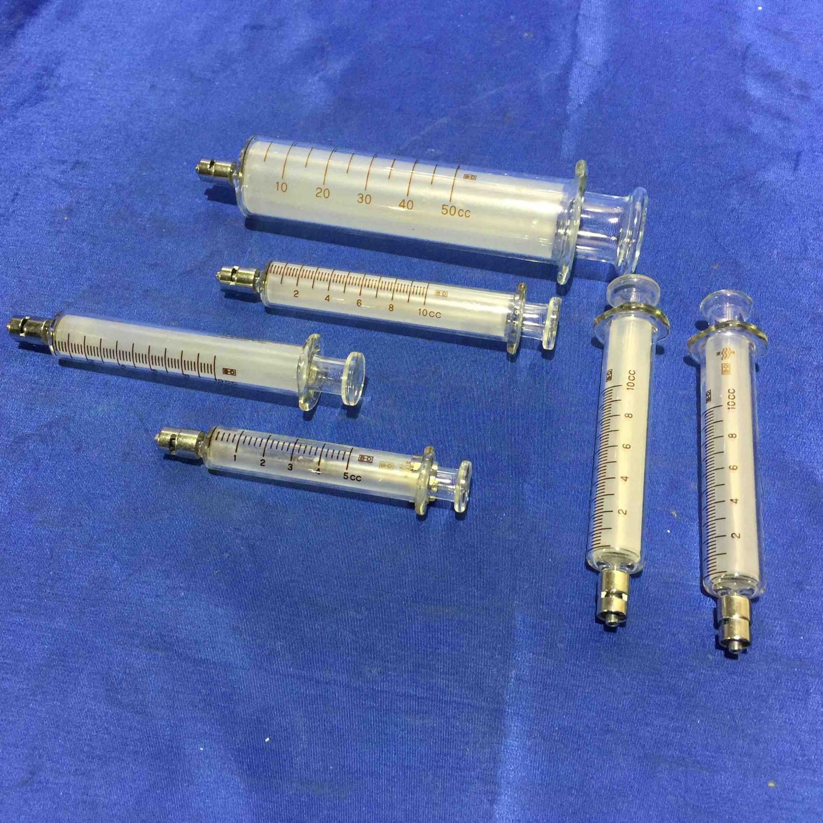 6ea HPLC Syringe Syringes Luer Lock 50mL - 5mL | eBay