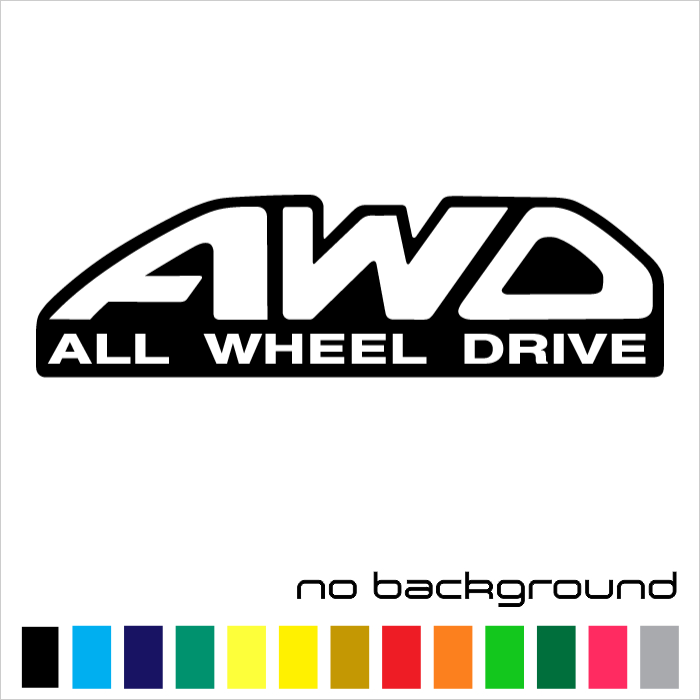 AWD All Wheel Drive Sticker Vinyl Decal - 4x4 Wheel Drive Car Window ...