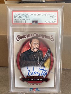 2020 Upper Deck Goodwin Champions Danny Trejo Autograph Auto A-DT PSA 9 ...