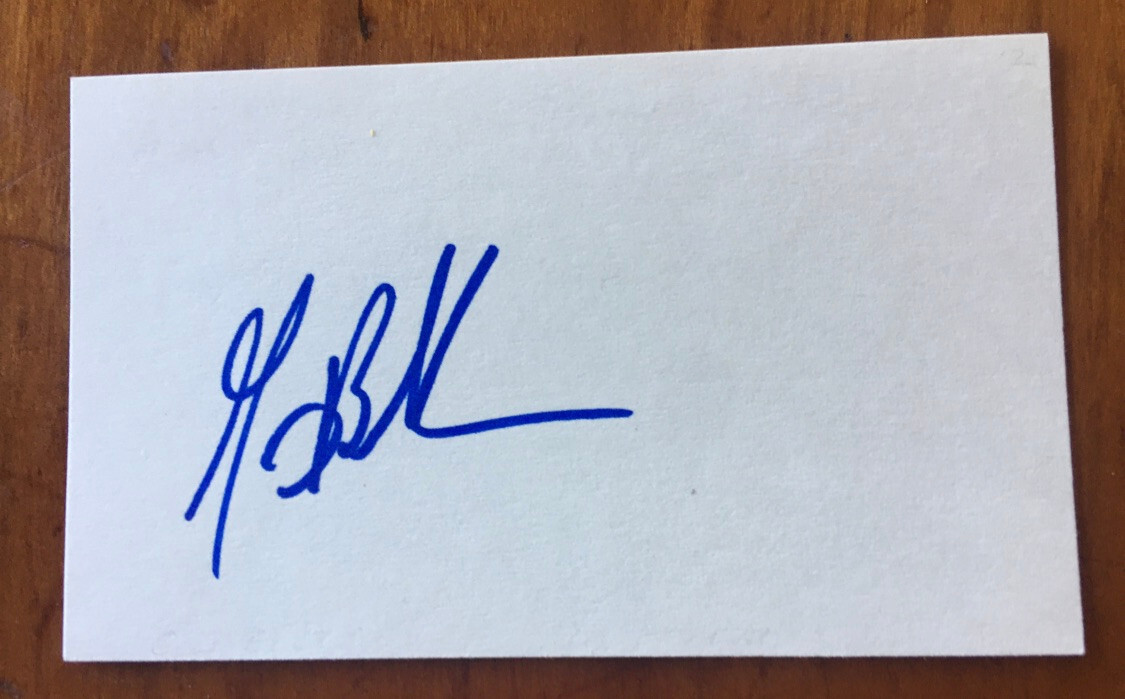 ACTOR GIL BELLOWS HAND SIGNED AUTOGRAPHED CARD ALLY MCBEAL SHAWSHANK ...