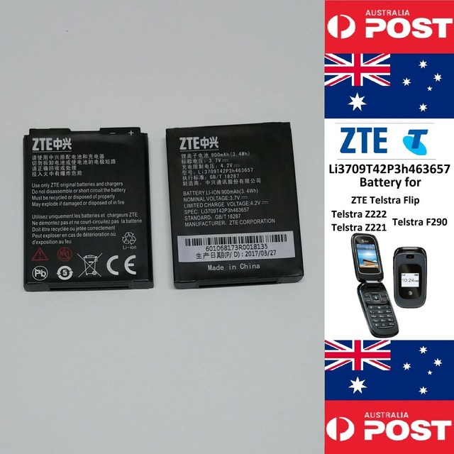 Battery for ZTE Telstra Flip T20 Z222 Li3708t42p3h463657 ...