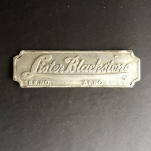 LISTER BLACKSTONE ALUMINIUM STATIONARY ENGINE IDENTIFICATION MAKERS ...