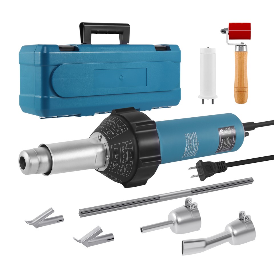 1500W/1600W Hot Air Torch Plastic Welder Heat Welding Gun Kit + 4 ...