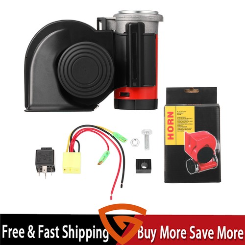150DB Dual Electric Air Horn Super Loud Train Trumpets Car Truck Boat ...