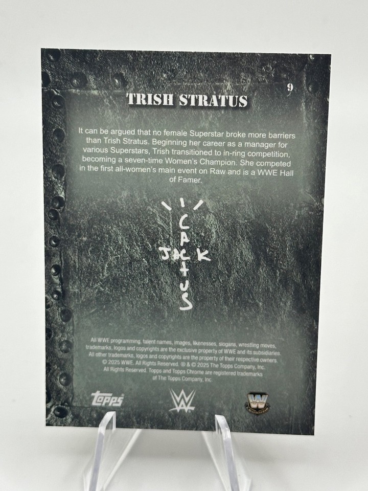 2025 Topps Chrome Cactus Jack - # 9 Trish Stratus | eBay