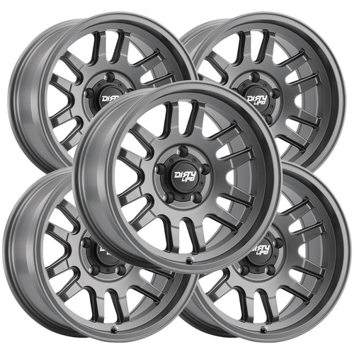 (Set of 5) Dirty Life 9310 Canyon 17x9 6x5.5" +0mm Gunmetal Wheels Rims ...