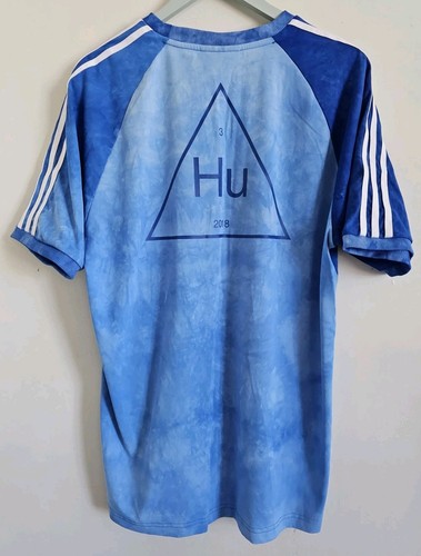 ADIDAS ORIGINALS X PHARRELL WILLIAMS Hu Human Race Blue Tie-Dye SHIRT ...
