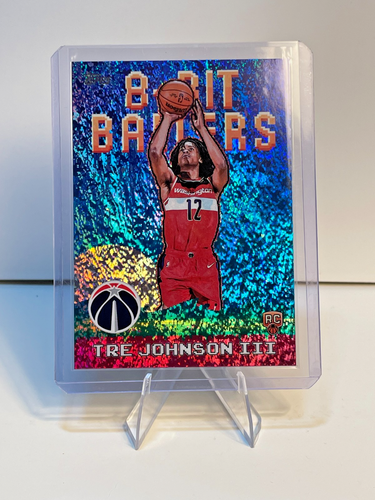 2025-26 Topps Basketball Tre Johnson III 8-Bit Ballers Holo Foil RC #8B ...